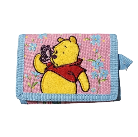 Disney | Bags | Disney Winnie The Pooh Embroidered Canvas Trifold ...